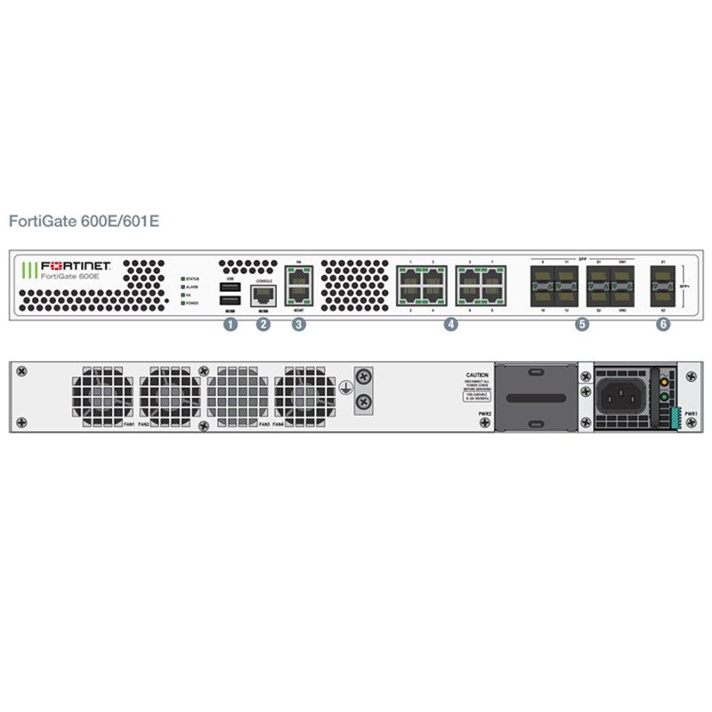 New Original Fortinet FortiGate 600E Network Security/Firewall FG-600E ...